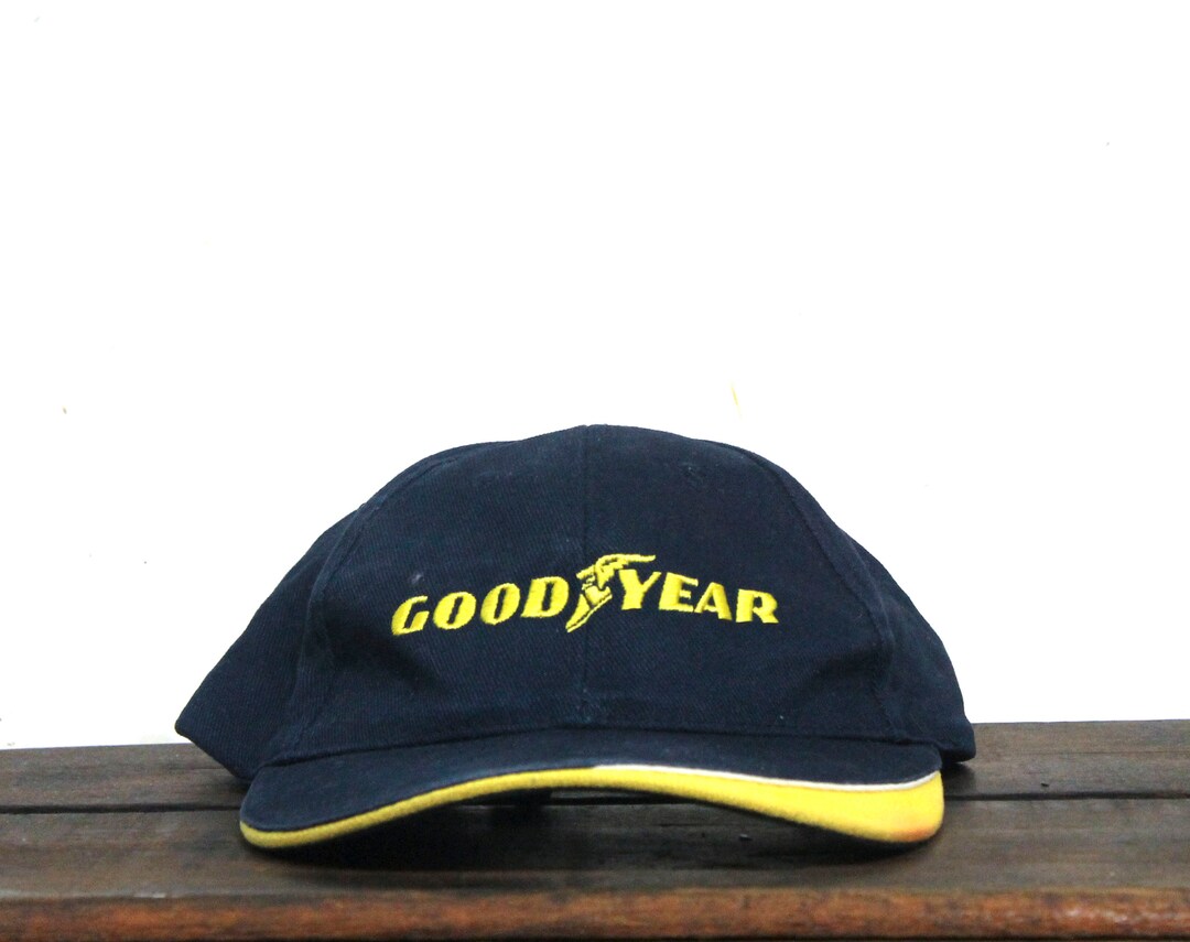 Vintage 90s Strapback Hat Baseball Cap Goodyear Tires Racing Logo #1 in ...