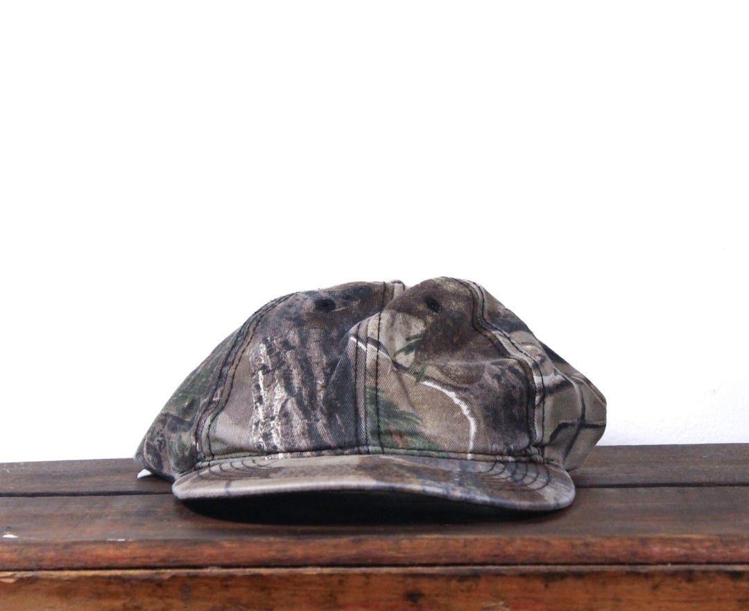 Vintage Blank Realtree Woodland Camo Camouflage Hunting Strapback Hat ...