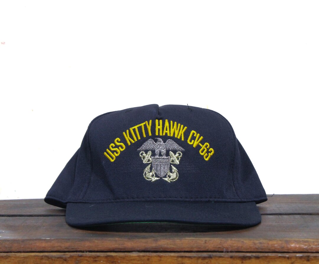 Vintage USS Kitty Hawk CV-63 Aircraft Carrier Navy Military Ship Boat ...