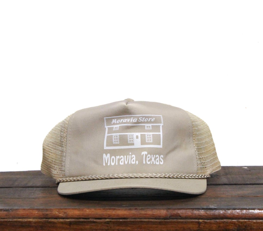Vintage Trucker Hat Snapback Baseball Cap Moravia Store Texas TX ...