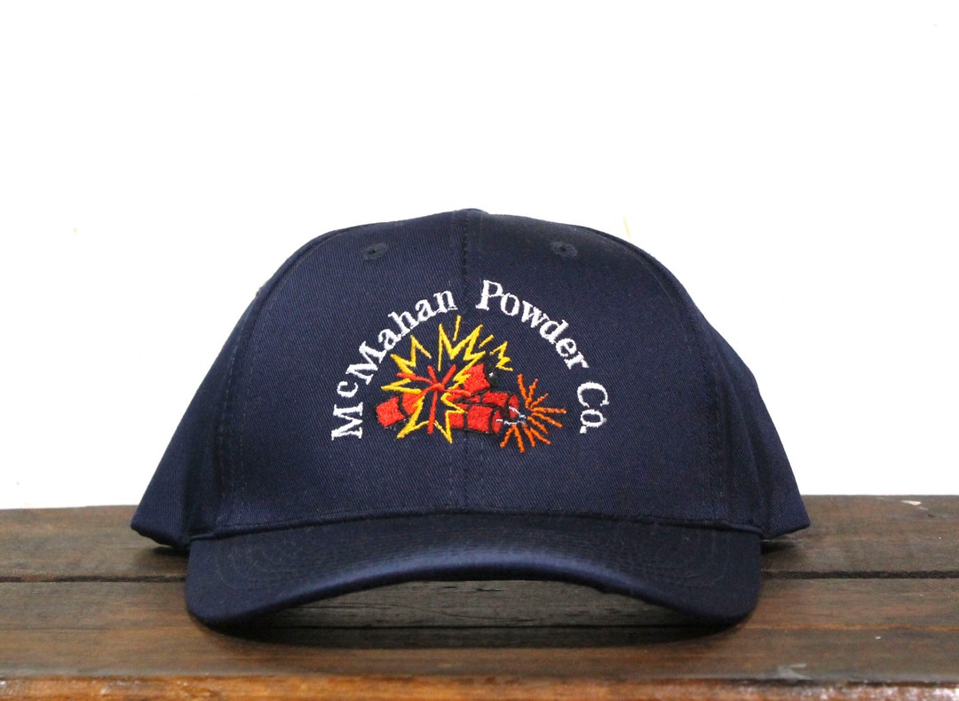 Vintage 90s Snapback Hat Baseball Cap Mcmahan Powder Co Dynamite Mining ...