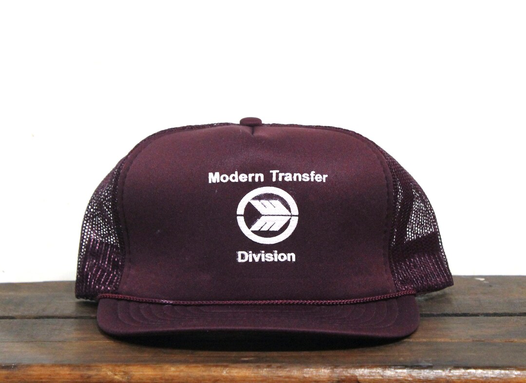 Vintage Trucker Hat Snapback Baseball Cap Waste Management Modern ...