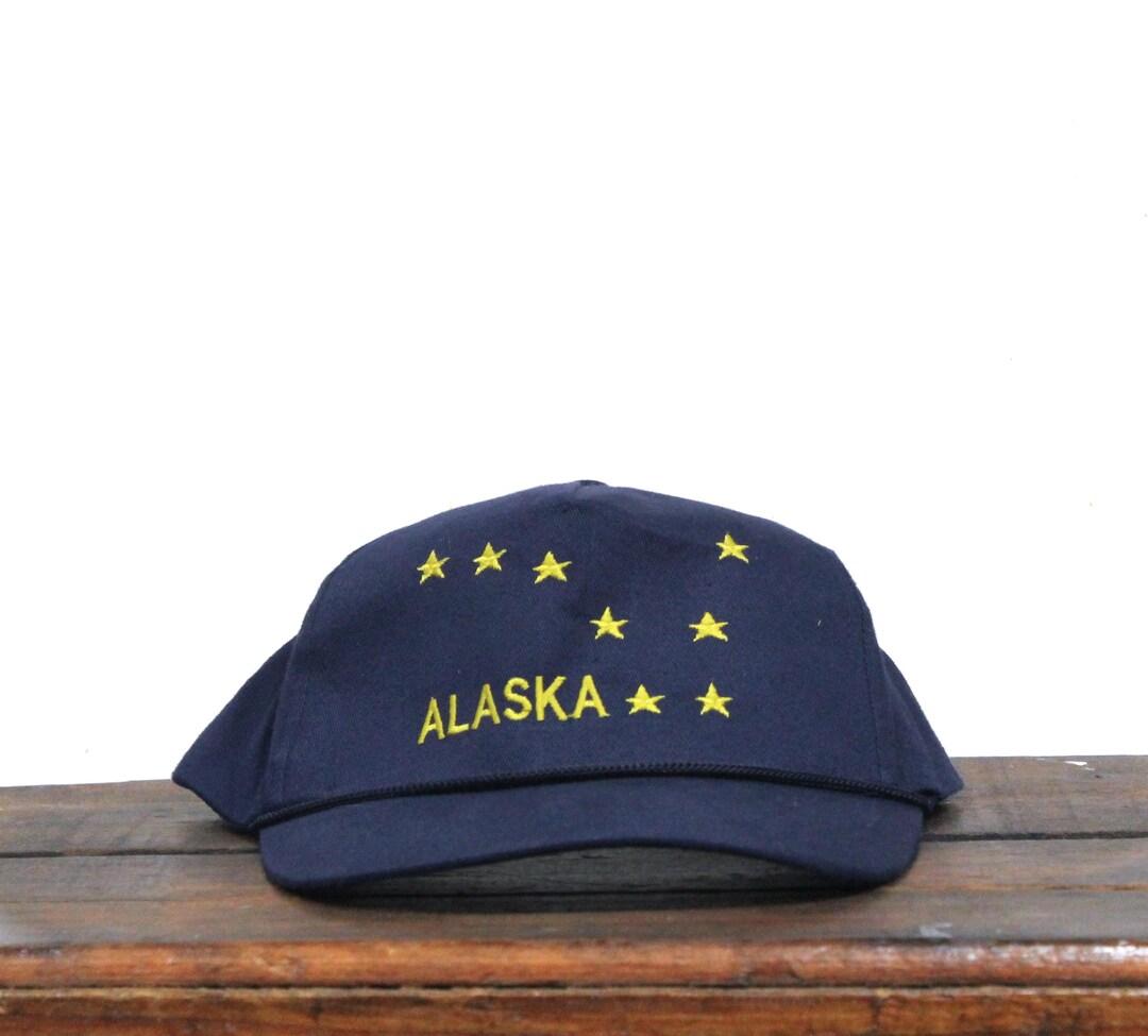 Vintage Alaska Big Dipper Stars Constellation State Flag Snapback ...