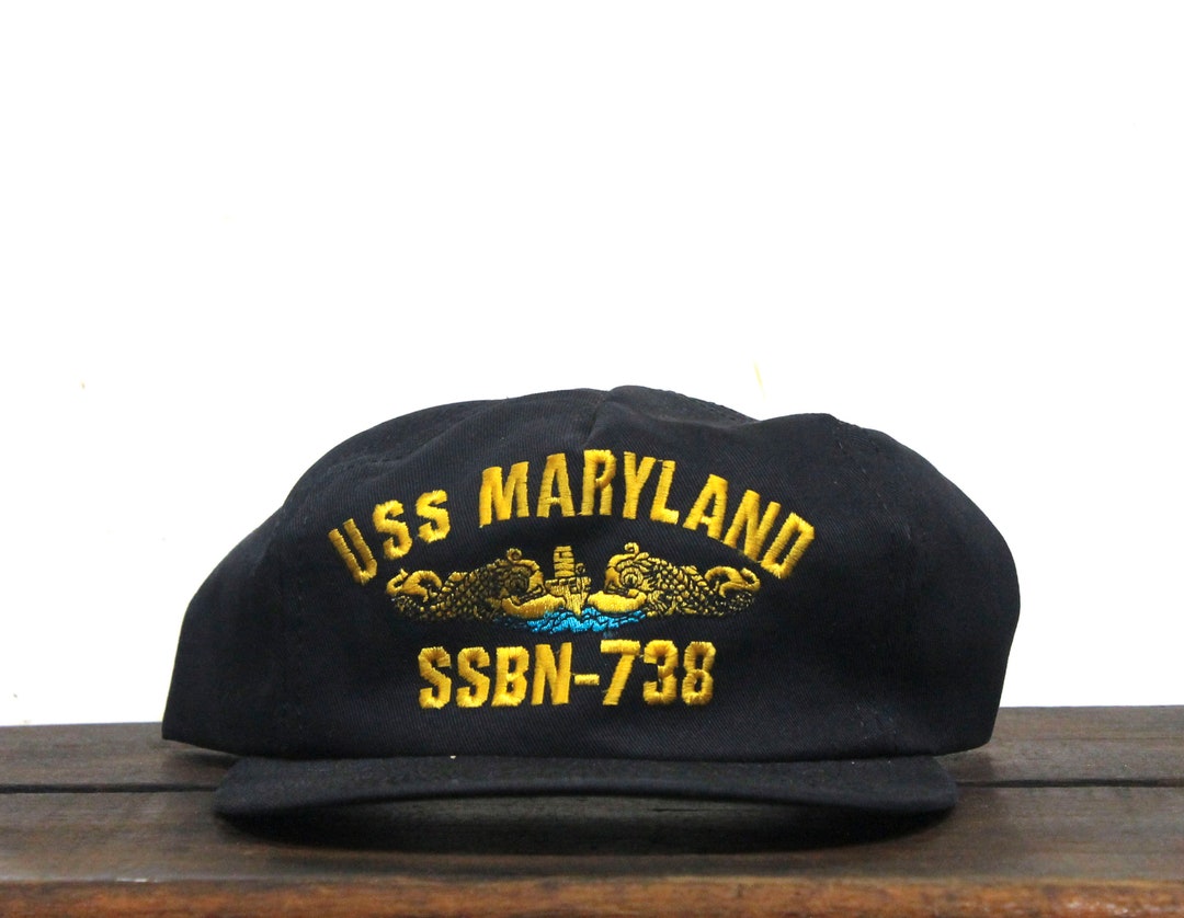 Vintage USS Maryland SSBN 738 Ohio Class Submarine Navy Military Ship ...