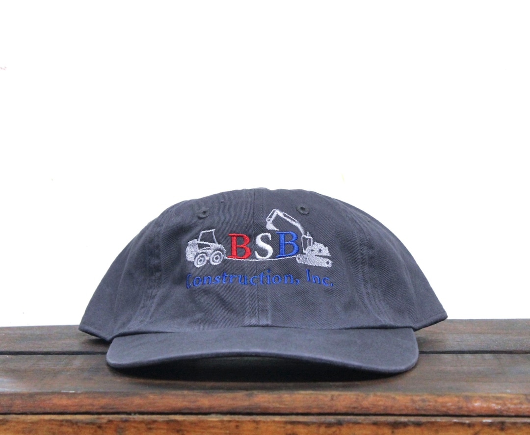 Vintage 90s Washed Out BSB Construction Building Earth Moving Excavator ...