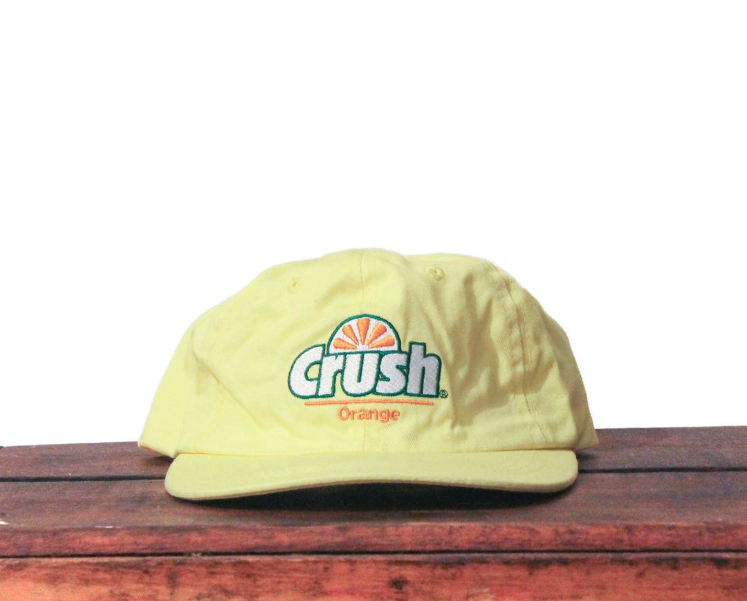 Vintage Orange Crush Soda Pop Drink Unstructured Strapback Hat Baseball ...