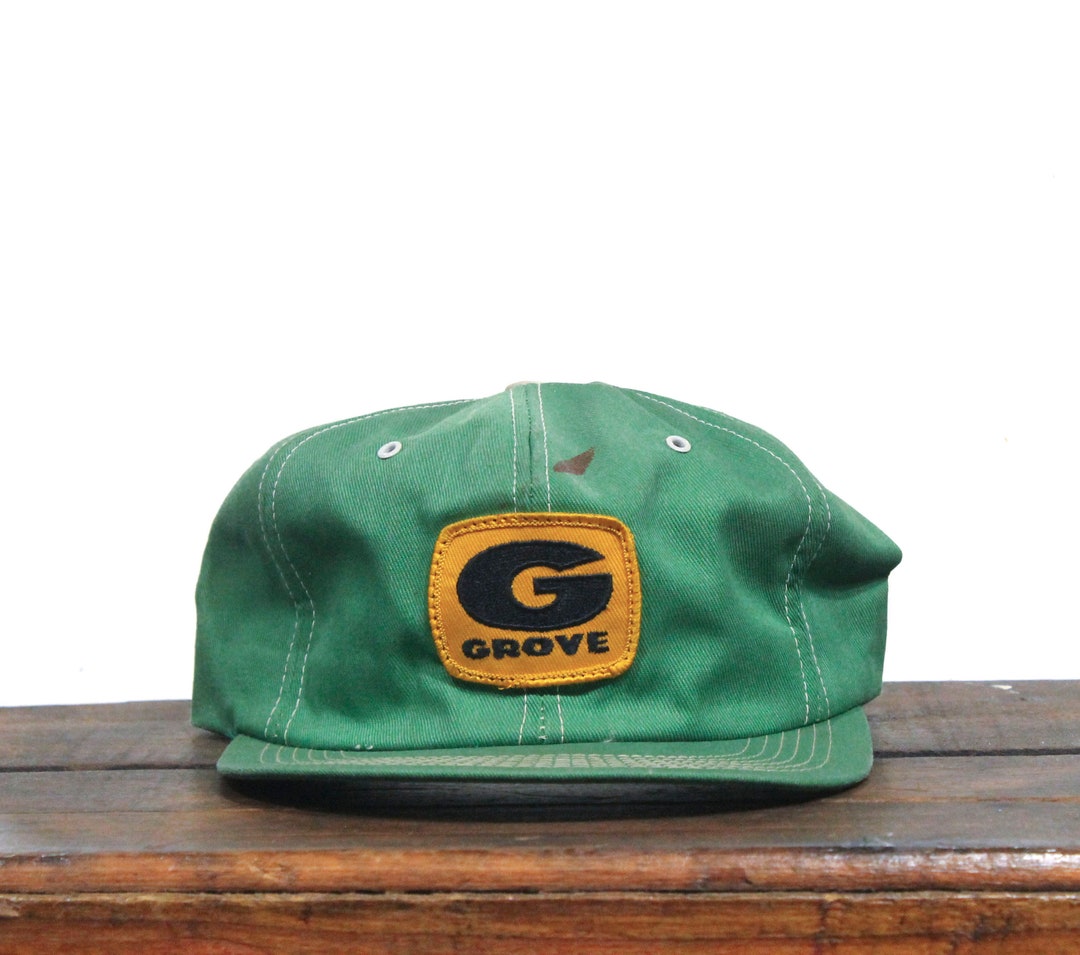 Vintage Green Denim Grove Cranes Manitowoc Made in USA K Brand Products ...