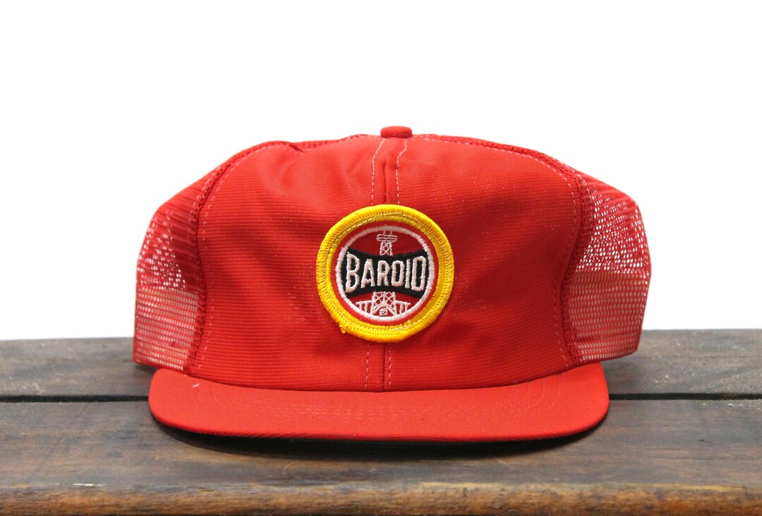 Vintage Trucker Hat Snapback Hat Baseball Cap Baroid Oil Drilling ...