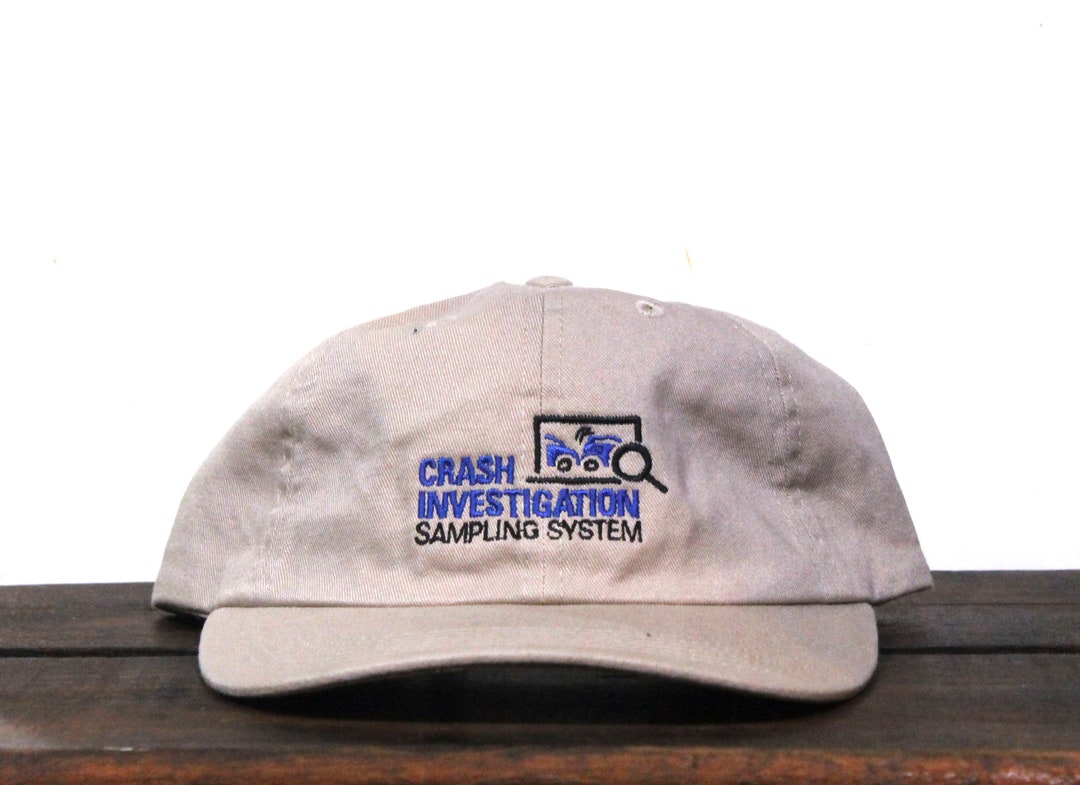 Vintage 90s Washed Out Unstructured Strapback Hat Baseball Cap Crash ...
