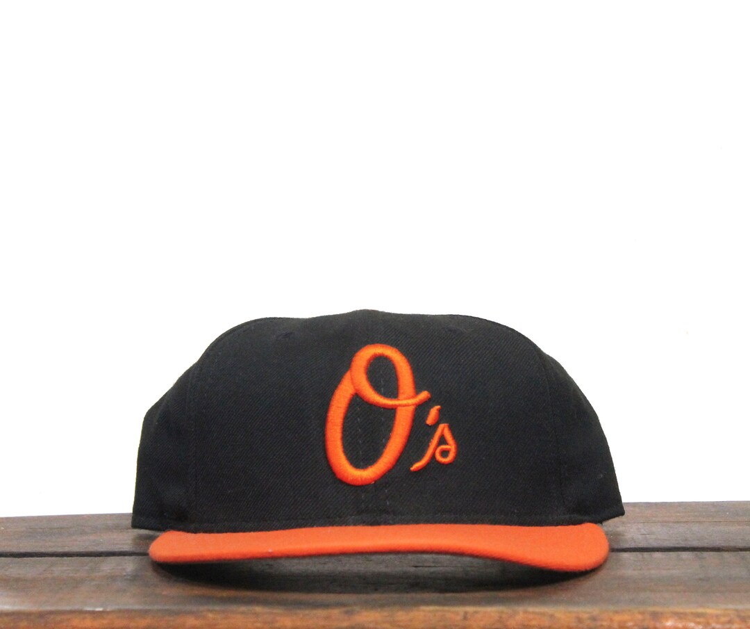 Vintage 90s Small Baltimore Orioles O's New Era MLB Fitted Hat Baseball ...