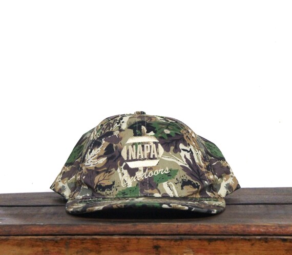 Vintage Strapback Hat Baseball Cap Napa Outdoors Auto… - Gem