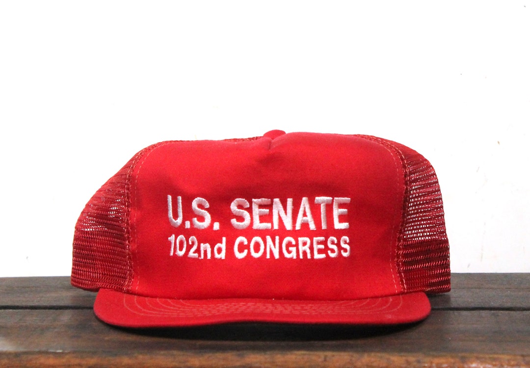 Vintage Trucker Hat Snapback Baseball Cap US Senate 102nd Congress ...
