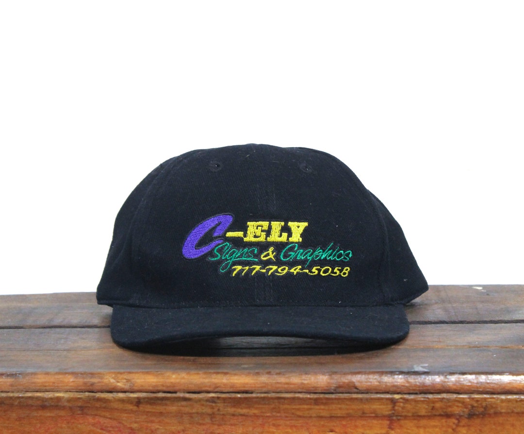 Vintage Strapback Hat Baseball Cap C-ely Signs & Graphics Design - Etsy