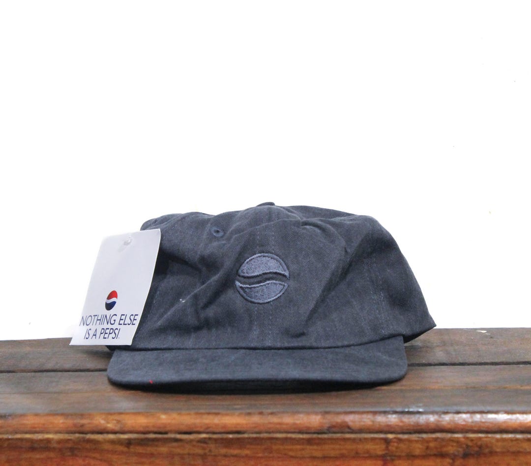 Vintage 90s Unstructured Strapback Hat Baseball Cap Washed Out Gray ...