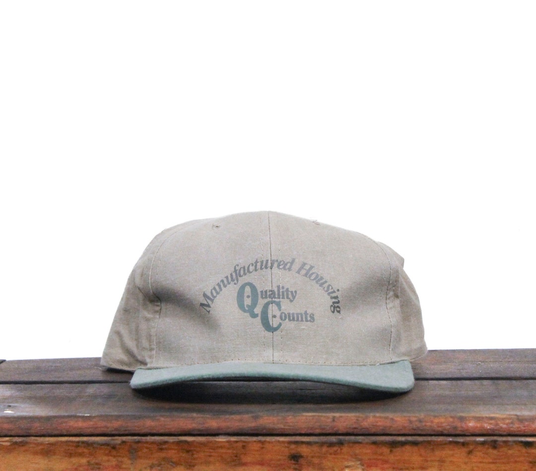 Vintage 90s Washed Out Snapback Hat Baseball Cap Manufactured Housing ...