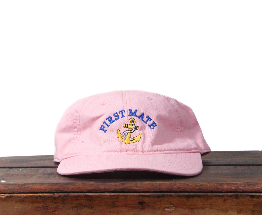 Vintage 90s First Mate Ship Boat Captain Nautical Anchor Unstructured ...