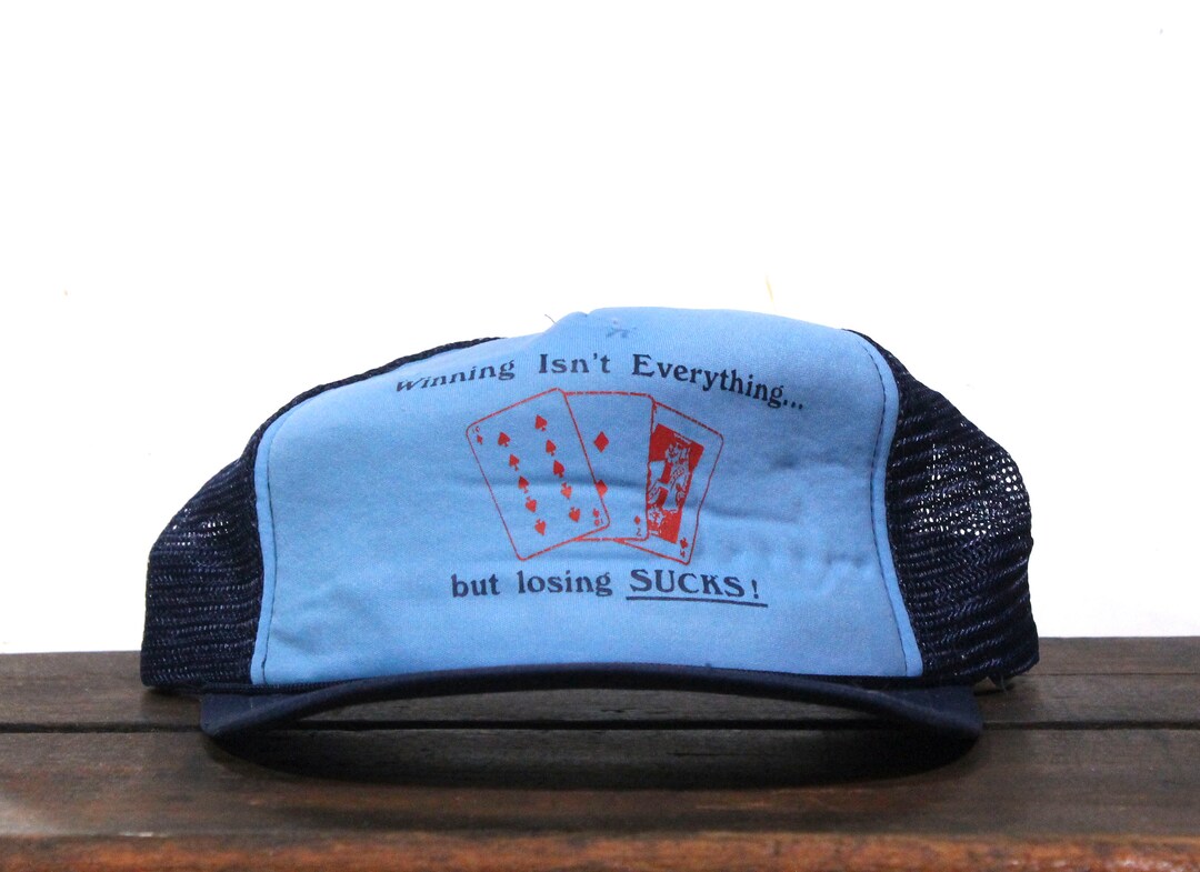 Vintage Trucker Hat Snapback Baseball Cap Winning Isn't Everything but ...