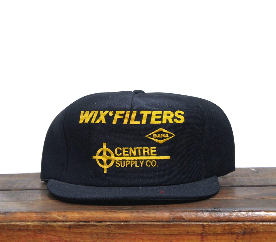 Vintage Trucker Hat Snapback Baseball Cap Wix Filters Air Oil Car ...