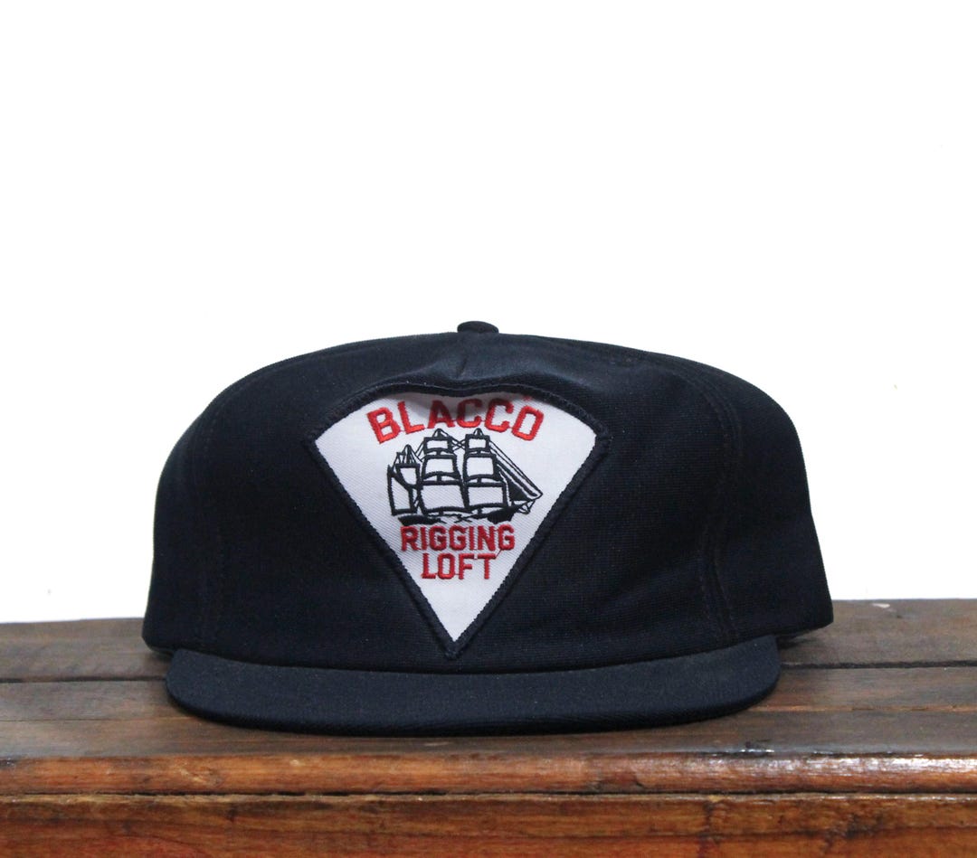 Vintage Trucker Hat Snapback Baseball Cap Blacco Rigging Loft Splicing ...