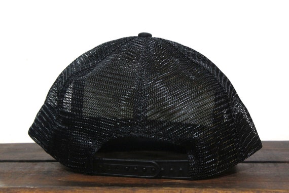 Vintage Black SPC Globe Logo Trucker Hat Snapback Bas… - Gem