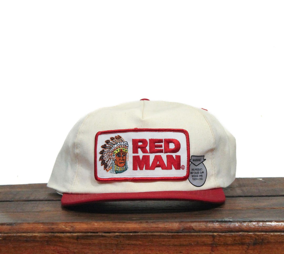 Vintage Red Man Chewing Tobacco Dip Snuff Camouflage Trucker Hat ...