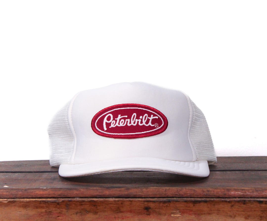Vintage Distressed Snapback Trucker Hat Baseball Cap Peterbilt Semi ...