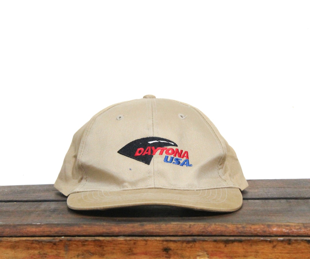 Vintage 90s Strapback Hat Baseball Cap Daytona USA Speedway Winston Cup ...