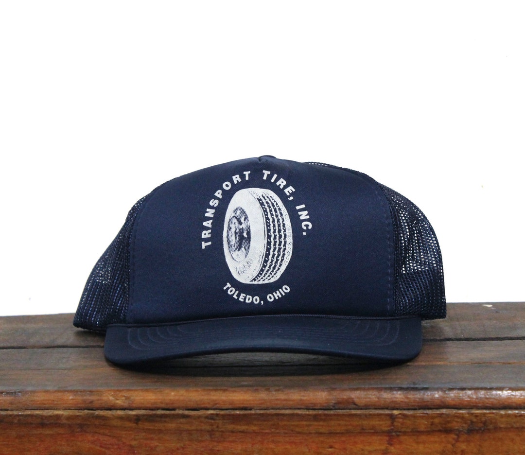 Vintage Trucker Hat Snapback Baseball Cap Transport Tire Inc Tire Shop ...
