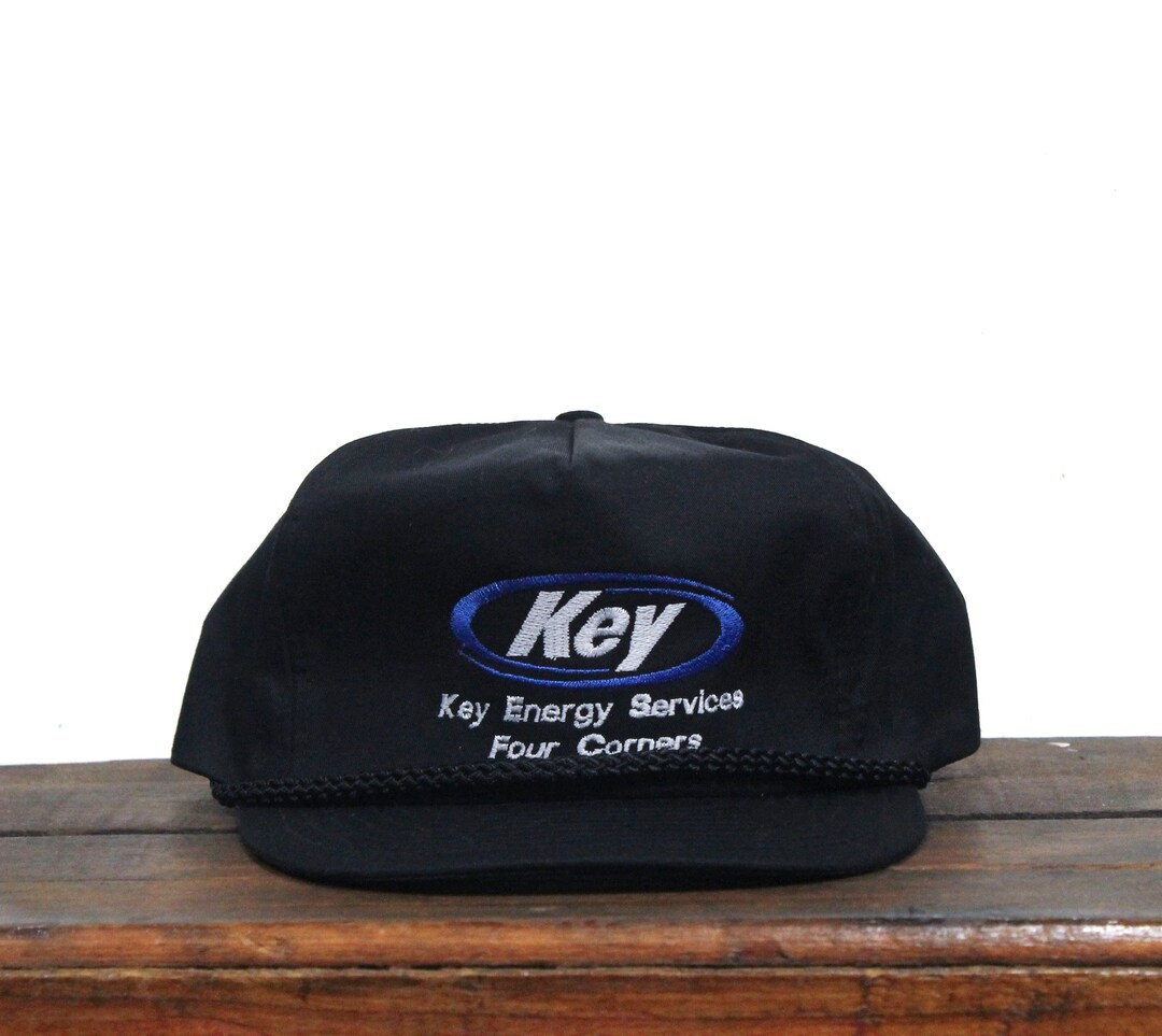Vintage Trucker Hat Strapback Baseball Cap Key Energy Services Four ...