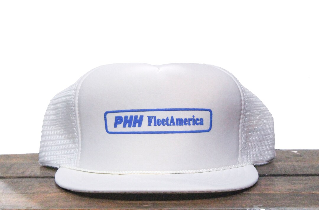 Vintage Snapback Trucker Hat Baseball Cap PHH Fleet America Company Car ...