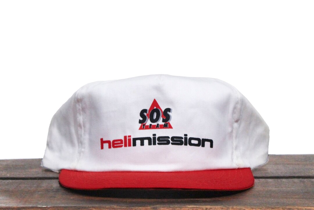 Vintage Trucker Hat Snapback SOS Team Helimission International ...