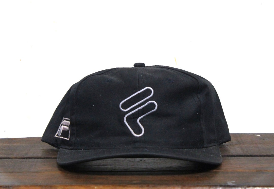Vintage 90s Fila Athletic Gear Logo Snapback Trucker Hat Baseball Cap ...