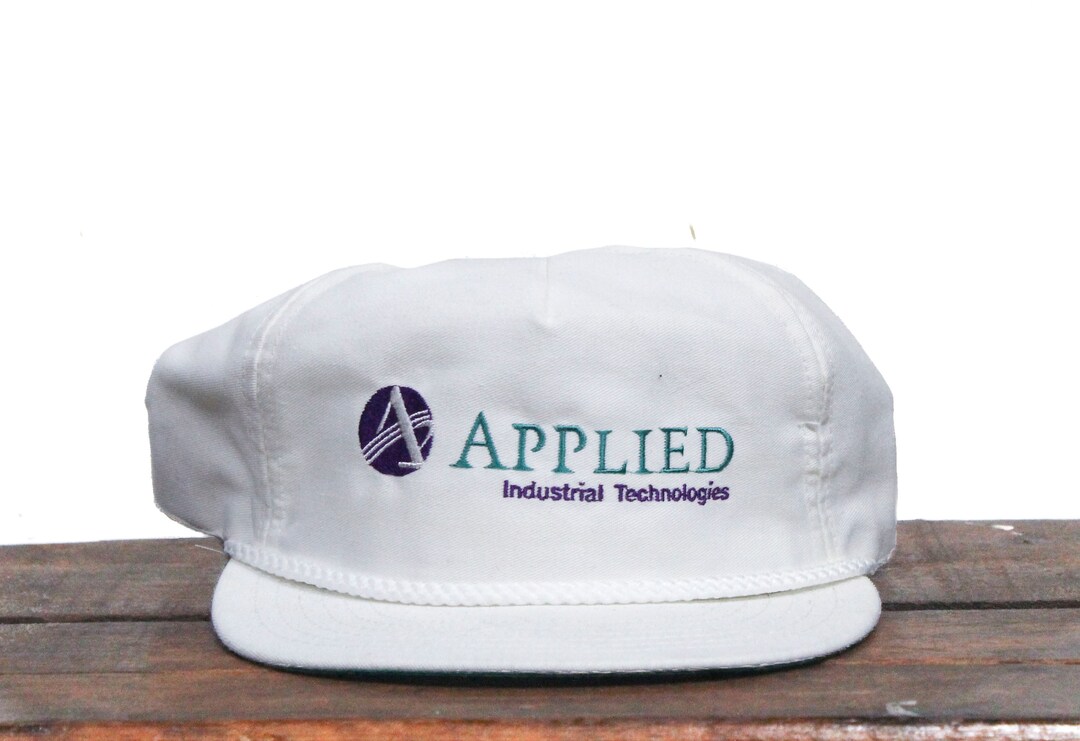Vintage Trucker Hat Strapback Baseball Cap Applied Industrial ...