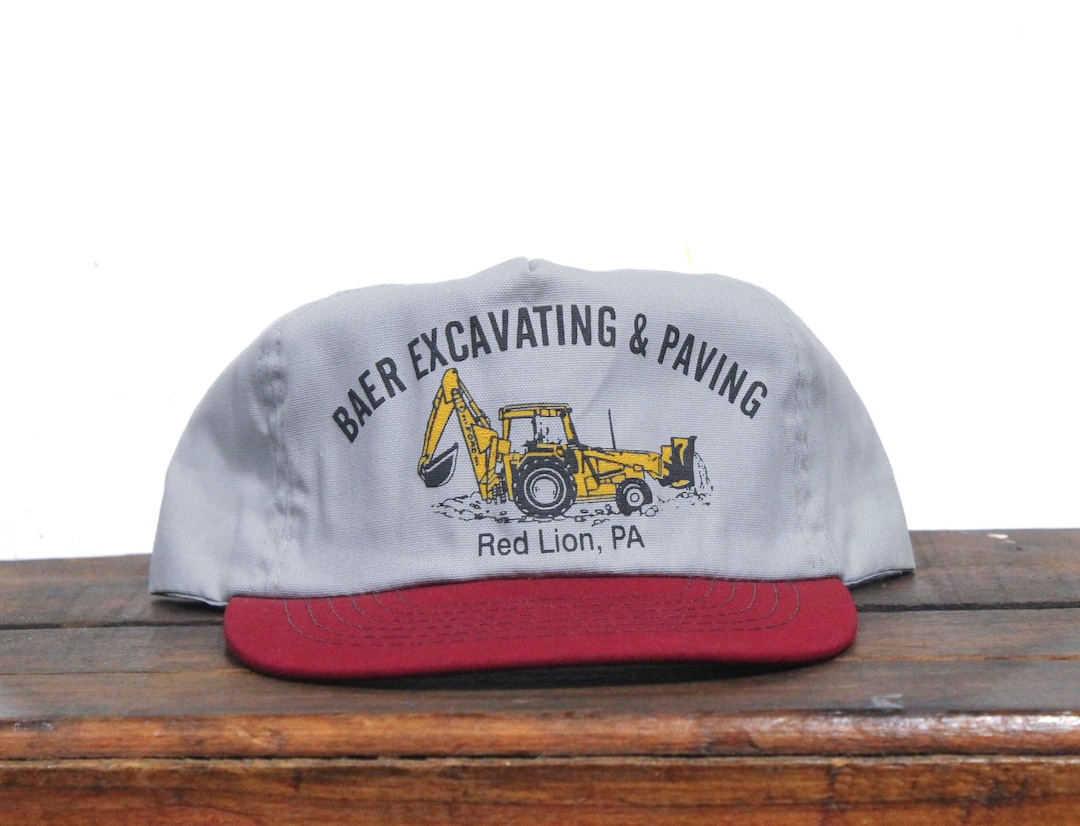 Vintage Baer Excavating Paving Road Construction Backhoe Heavy ...