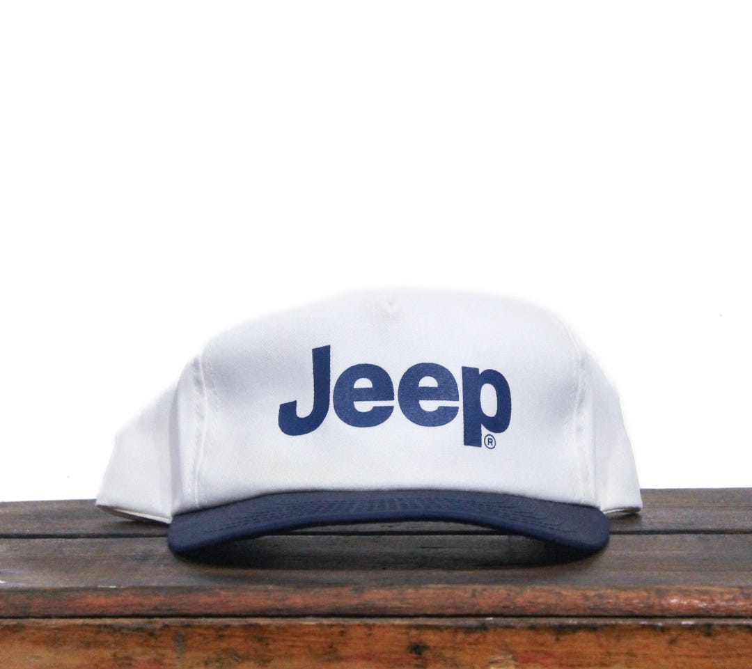 Vintage Trucker Hat Snapback Baseball Cap Jeep Car Dealer Wrangler ...