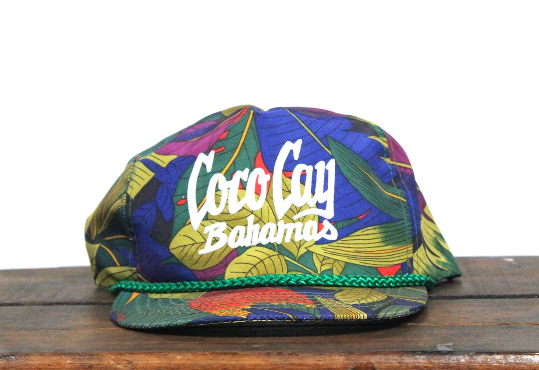 Vintage Coco Cay Bahamas Beach Tropical Island Vacation Floral Leaf ...