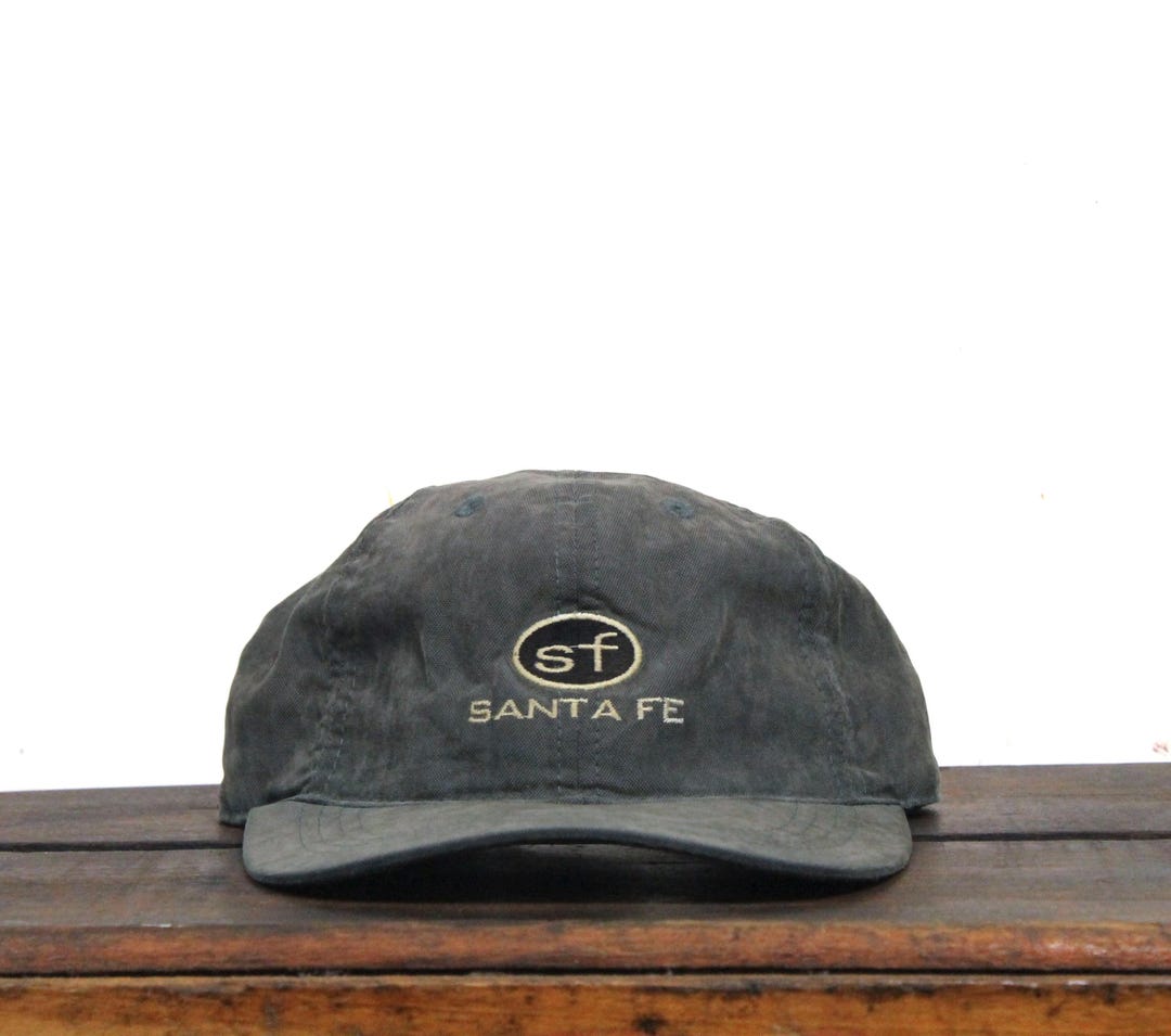 Vintage 90s Strapback Hat Baseball Cap Santa Fe New Mexico Southwest ...