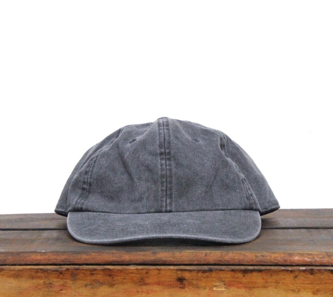 Vintage Blank Washed Out Gray Unstructured Strapback Hat Baseball Cap ...