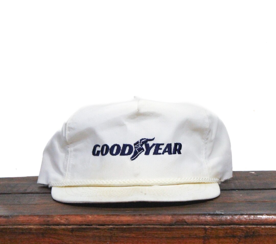 Vintage Distressed Beater Snapback Hat Baseball Cap Goodyear Tires ...