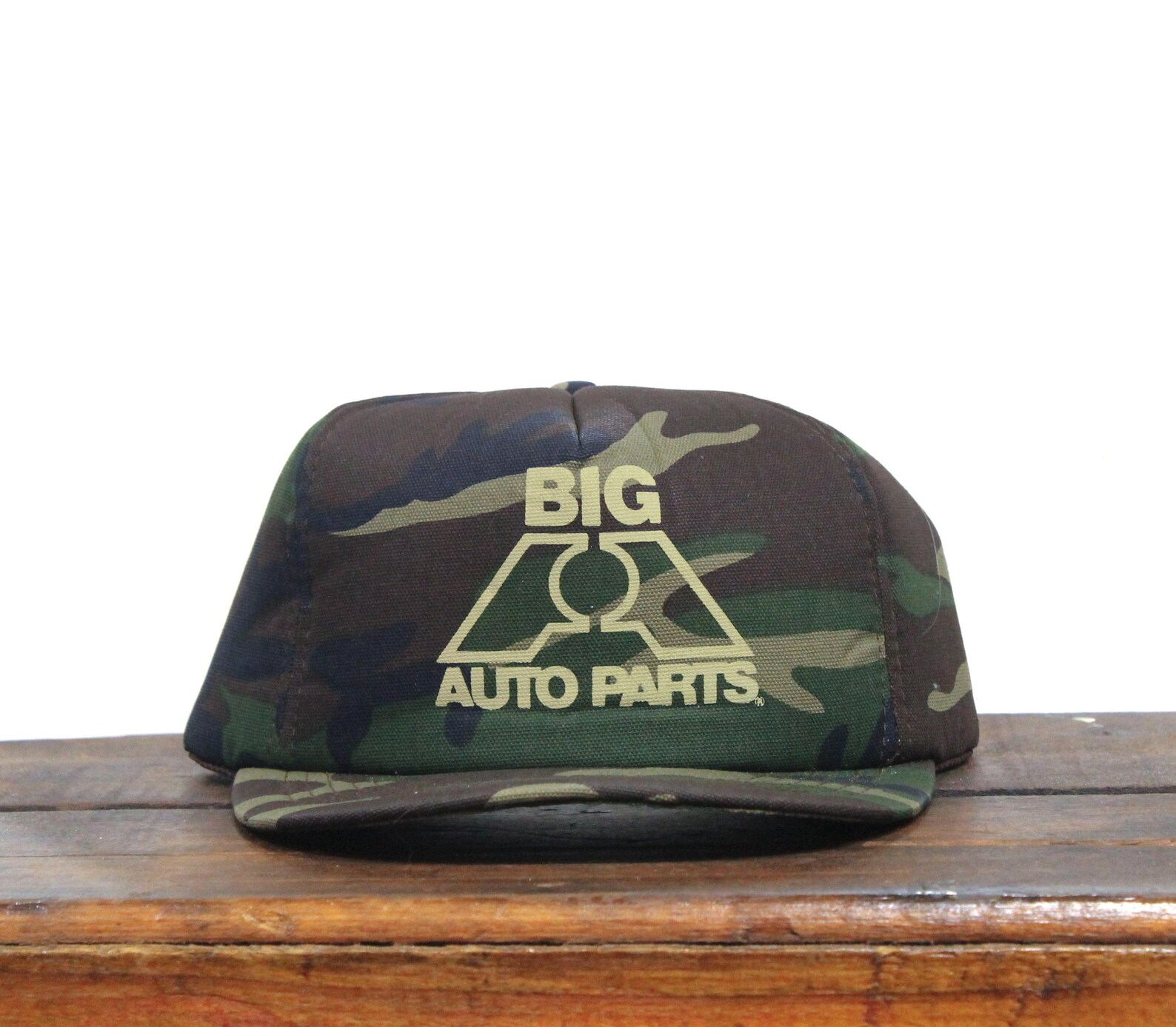 Vintage Camo Big A Auto Parts Garage Mechanic Supplies Big Rig Cab 18 ...