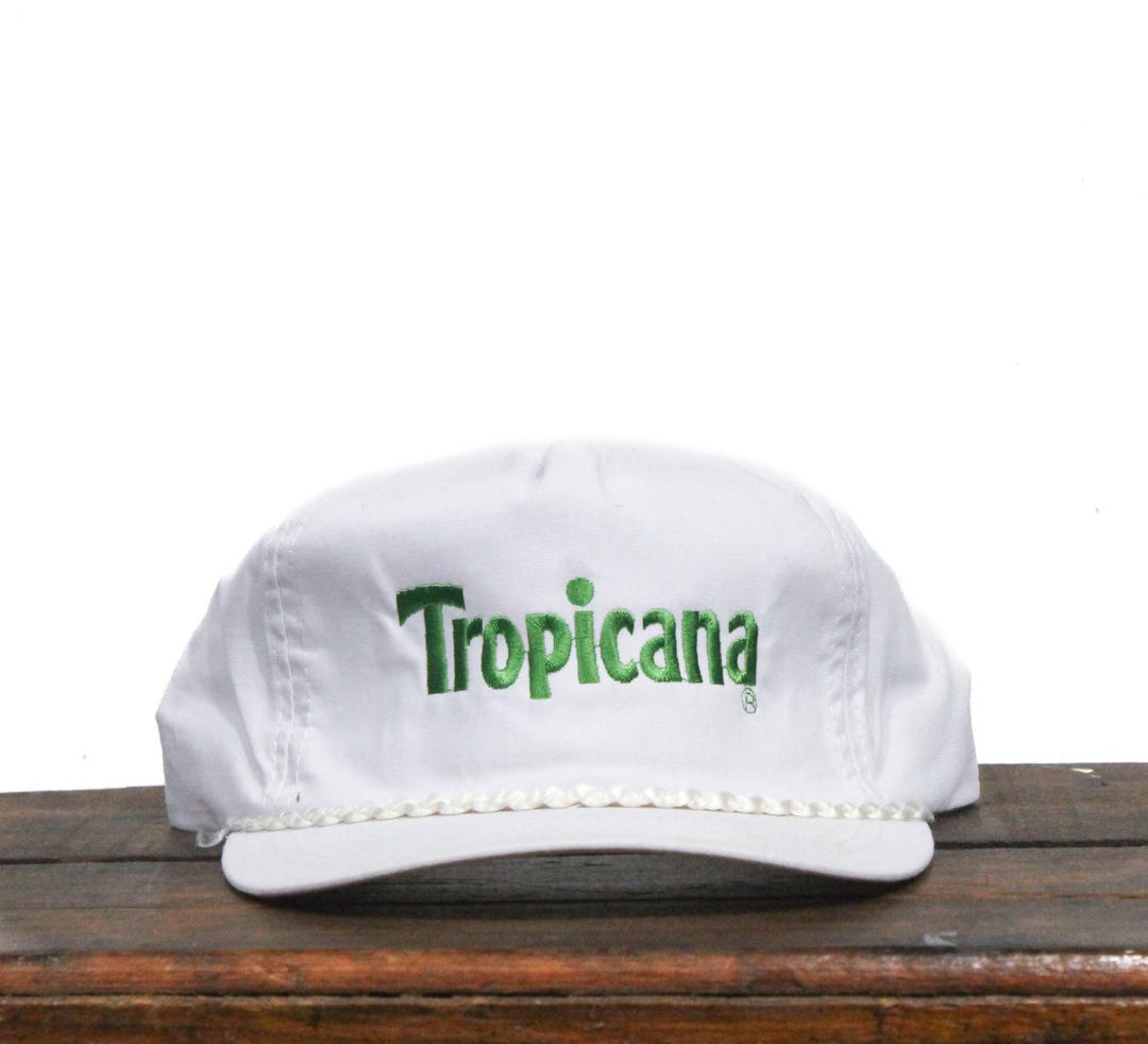 Vintage Snapback Trucker Hat Baseball Cap Tropicana Orange Juice ...