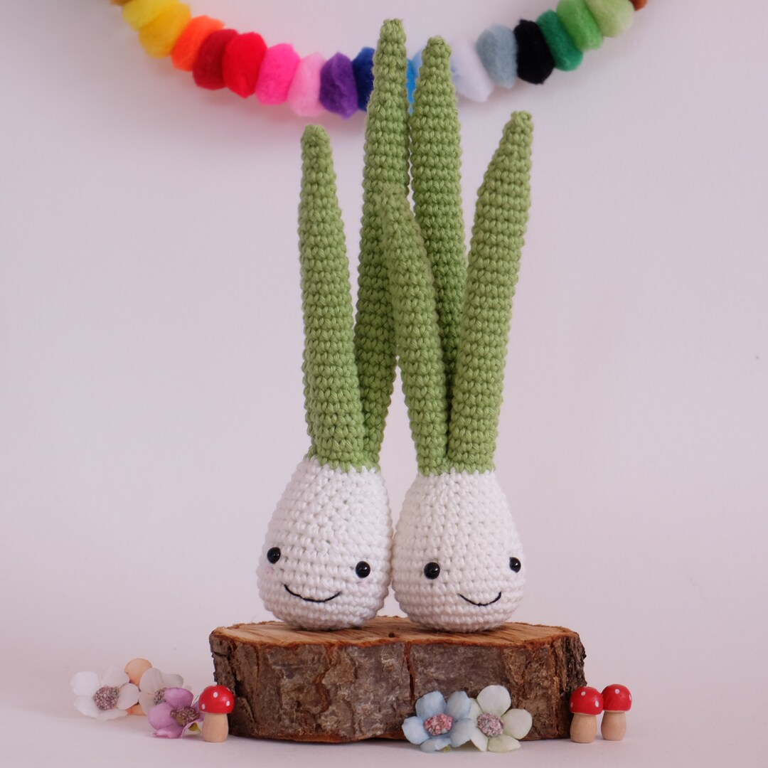 Crochet PATTERN Amigurumi Spring Onion Vegetable Crochet Patterns - Etsy