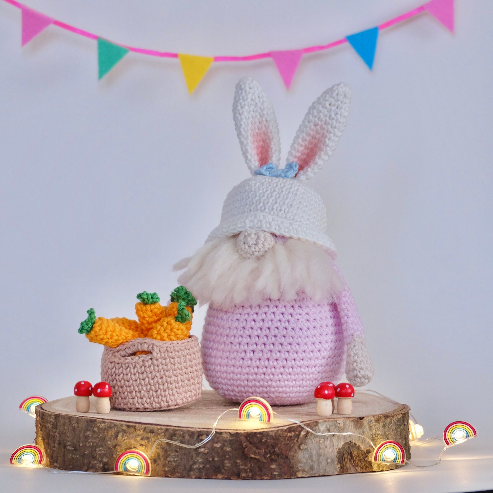 Crochet Amigurumi Easter Gnome PATTERN ONLY PDF Tutorial Stuffed Toy ...