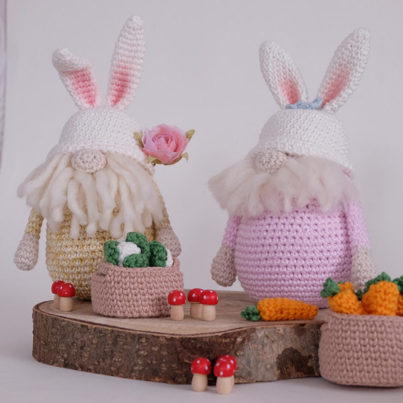 Crochet Amigurumi Easter Gnome PATTERN ONLY PDF Tutorial - Etsy UK