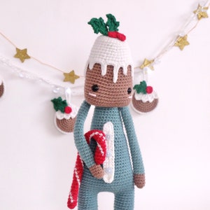 Amigurumi PATTERN Crochet Christmas Pudding Percy Toy Stuffed Animal ...