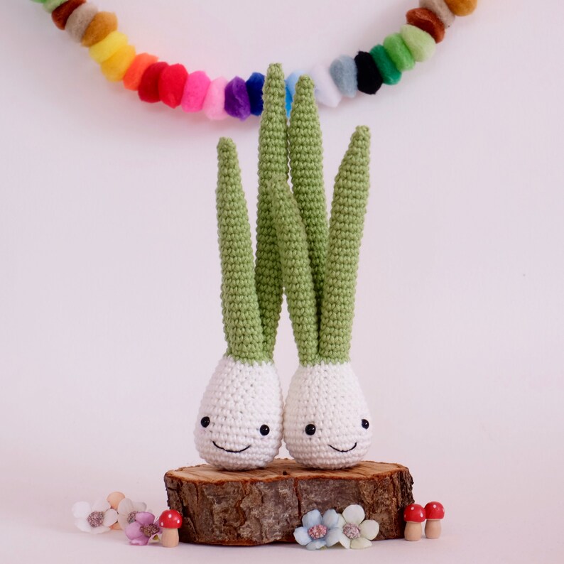 Crochet PATTERN Amigurumi Spring Onion Vegetable Crochet Patterns - Etsy