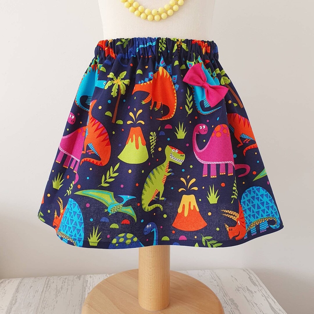 Girls Dinosaur Skirt Dinosaur Party Skirt Dino Clothing for Girls ...