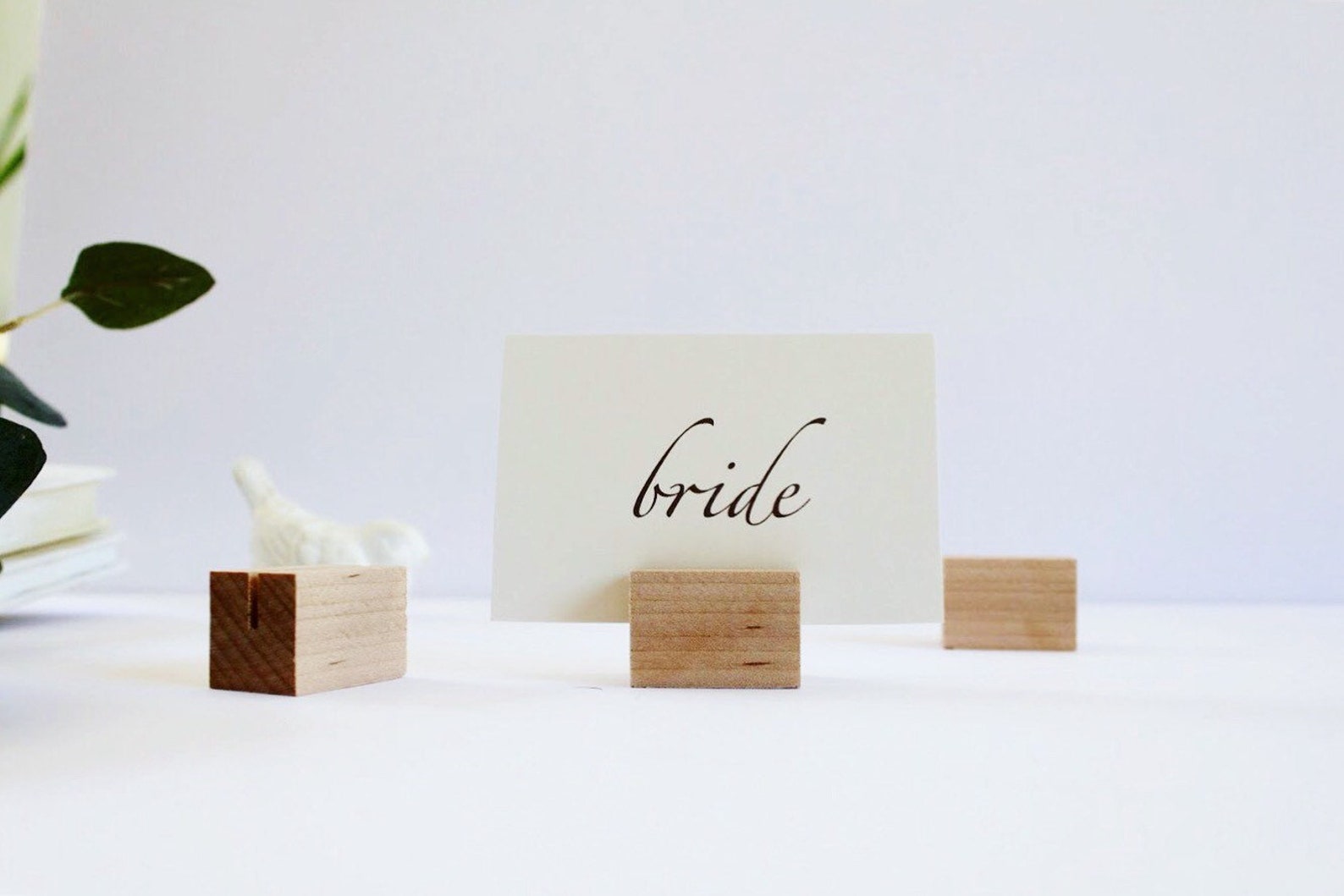 Wooden Place Card Holders Wood Place Card Stands Wood - Etsy