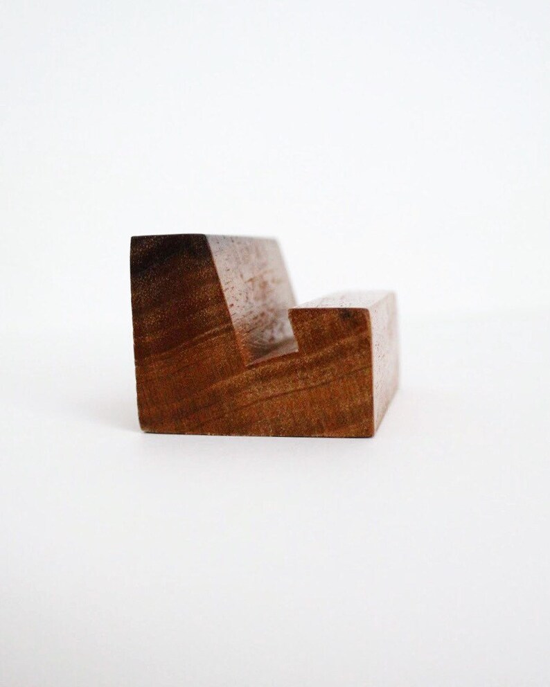 Walnut Wood Business Card Holder Business Cards Wooden - Etsy