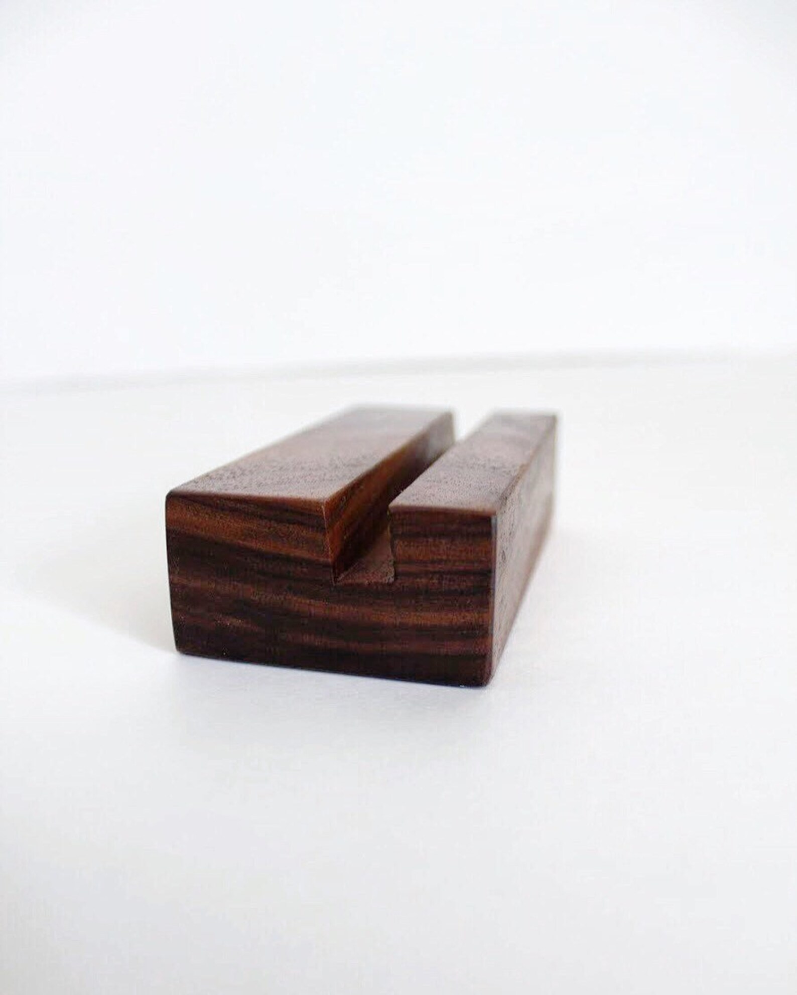 Walnut Wood Business Card Holder Business Cards Wooden - Etsy